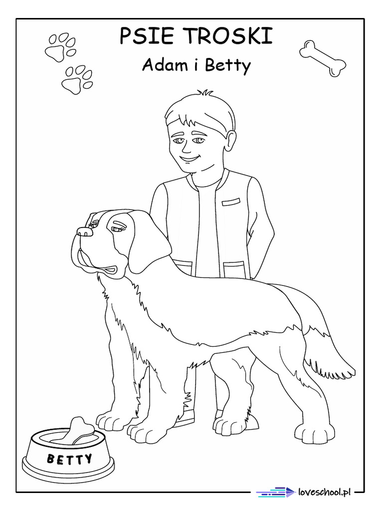 1 Kolorowanka PSIE TROSKI | PDF