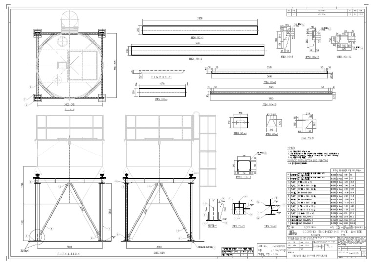 1-1720-0 12m3 Capacity Storage Silo Structure-Model | PDF
