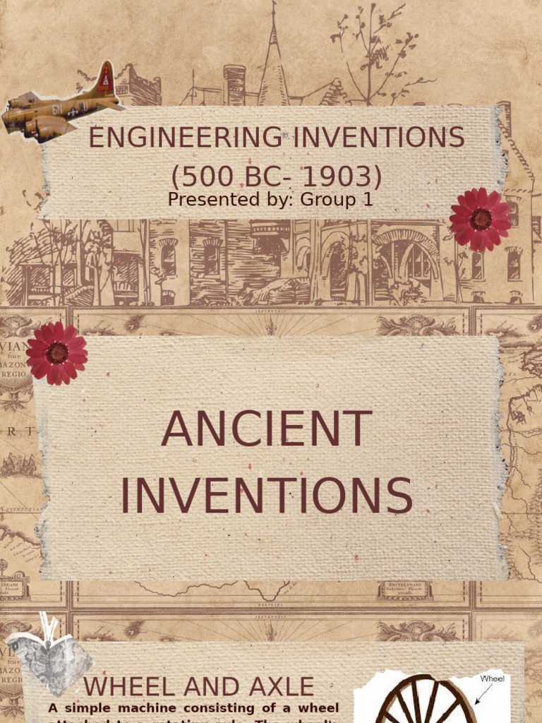Key Engineering Inventions (500 BC-1903) | PDF | Engineering | Wheel
