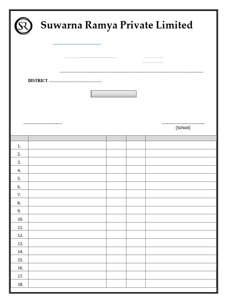 Suwarna Ramya Attendance Sheet New | PDF