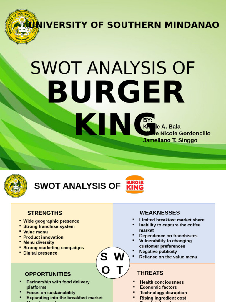 Burger King | PDF | Swot Analysis | Franchising