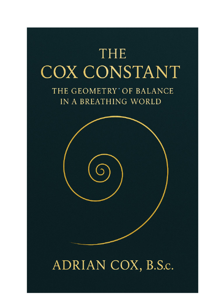 The Cox Constant - The Geometry of Balance + Maths Papers | PDF | Space ...