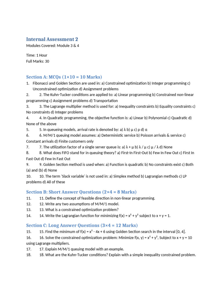 GHITM Puri Optimization Int2 | PDF