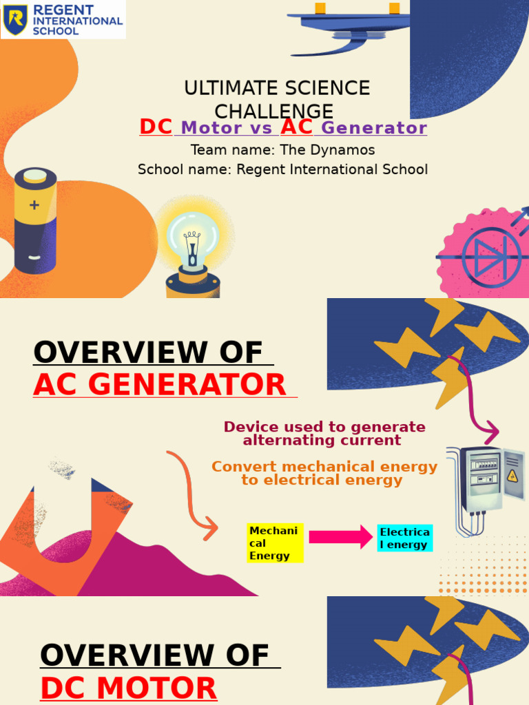 DC Motor vs AC Generator Overview | PDF