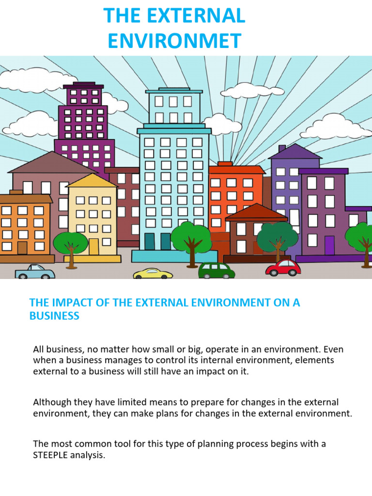 Business Management: 1.5 The External Environment | PDF | Behavior | Economies