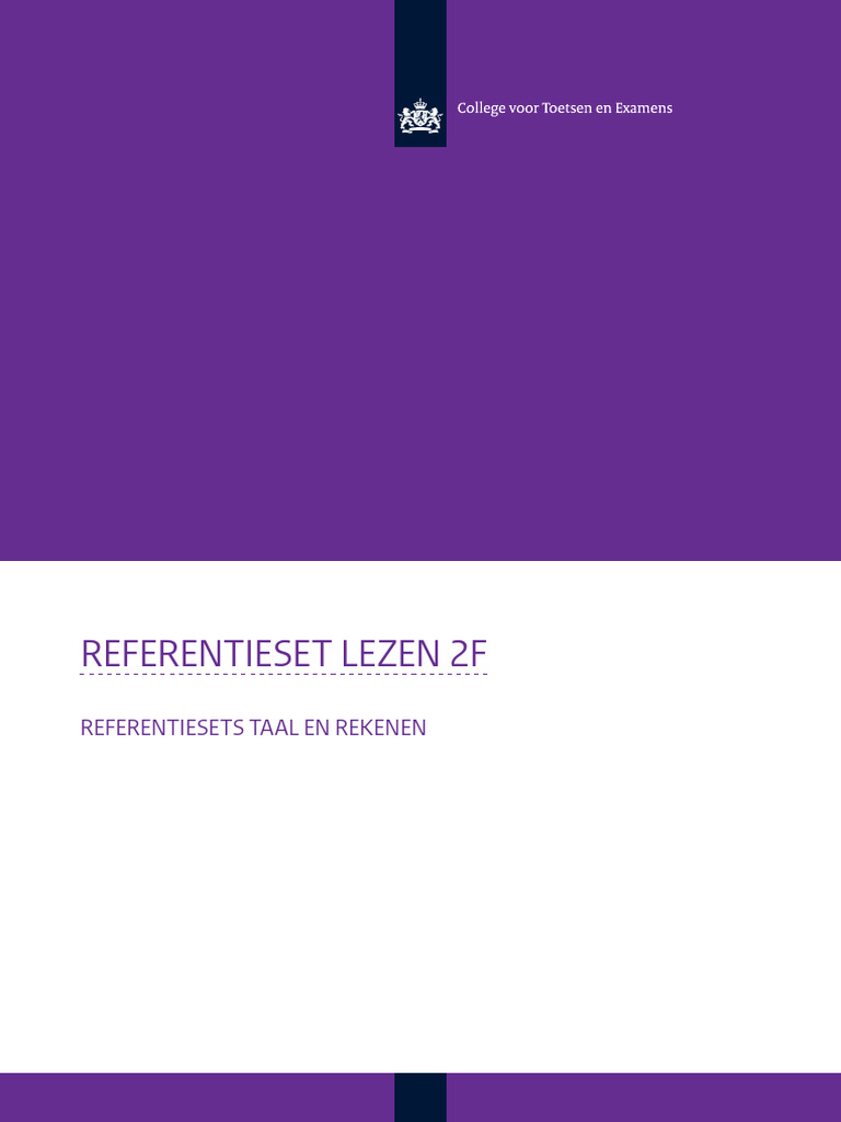 Publicatie Referentieset Lezen 2F | PDF