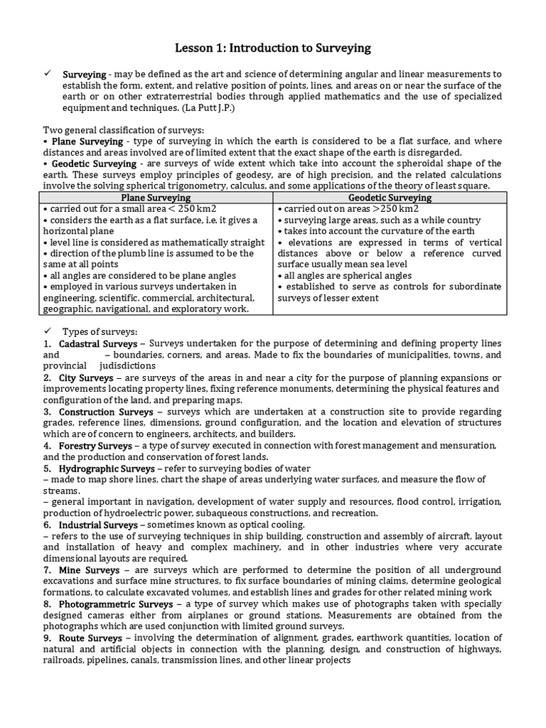 Reviewer Surveying and Pur. Com. | PDF | Errors And Residuals | Observational Error