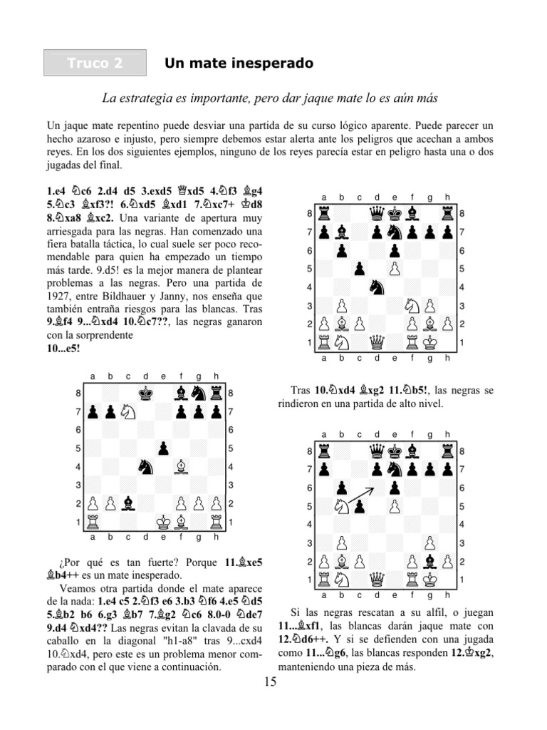 ejemplo_trucos | PDF | Aperturas de ajedrez | Juegos de mesa