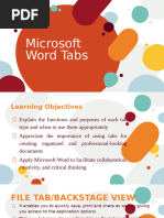 MS Word Office 365 Complete Tabs Notes | PDF | Microsoft Word | Hyperlink