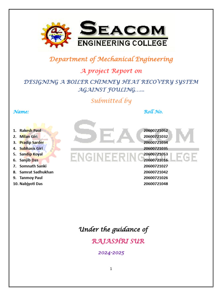 Revised Seacom Engineering College | PDF | Heat Exchanger | Heat Transfer