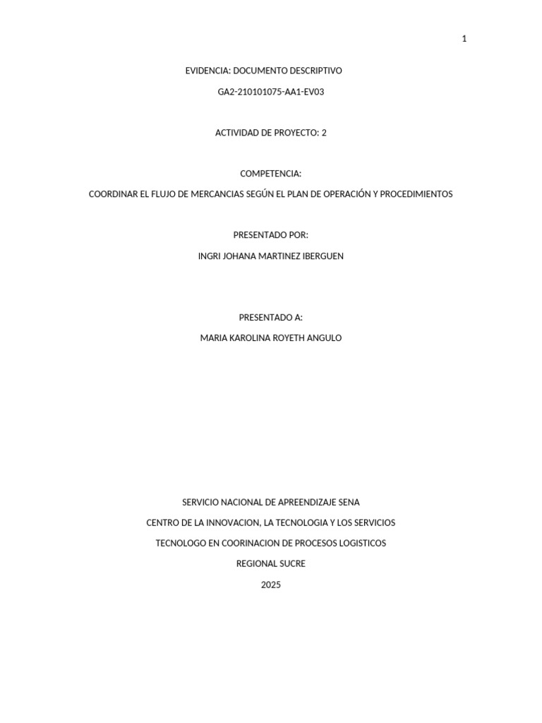 Documento Descriptivo | PDF | Calidad (comercial) | Iniciativa empresarial