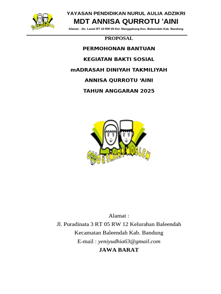 Proposal Baksos | PDF