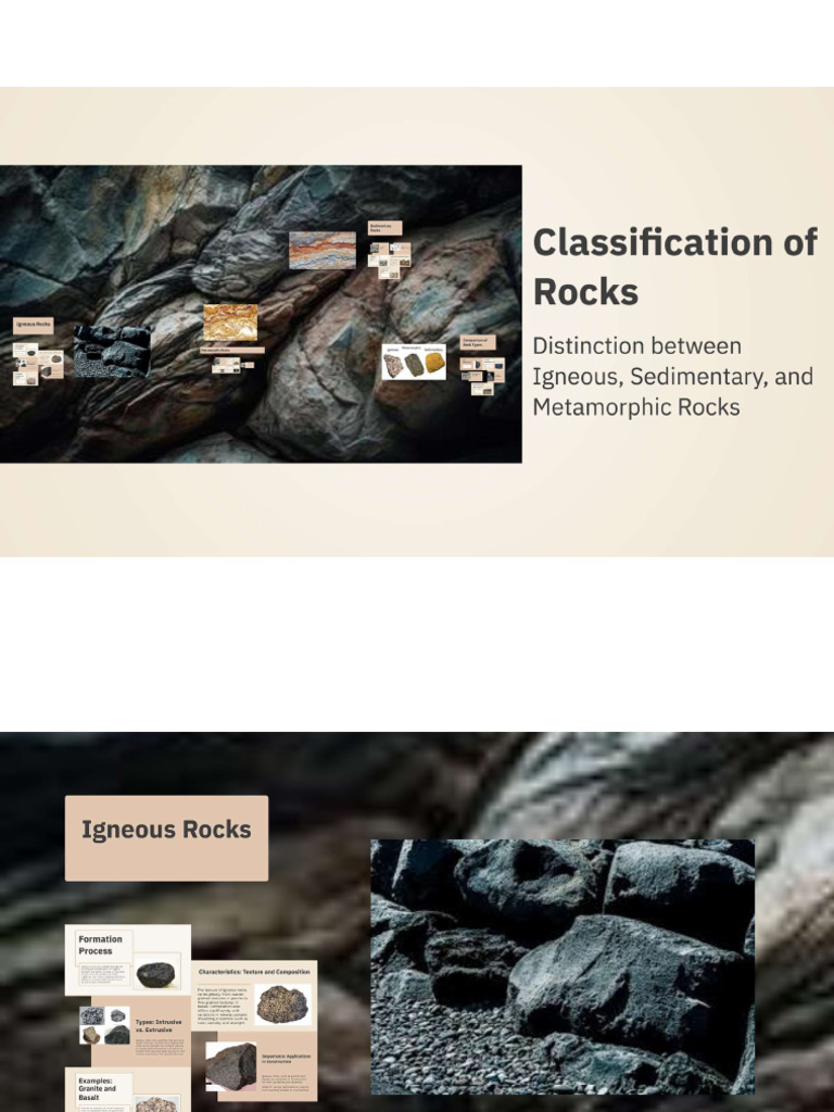 Classification of Rocks | PDF