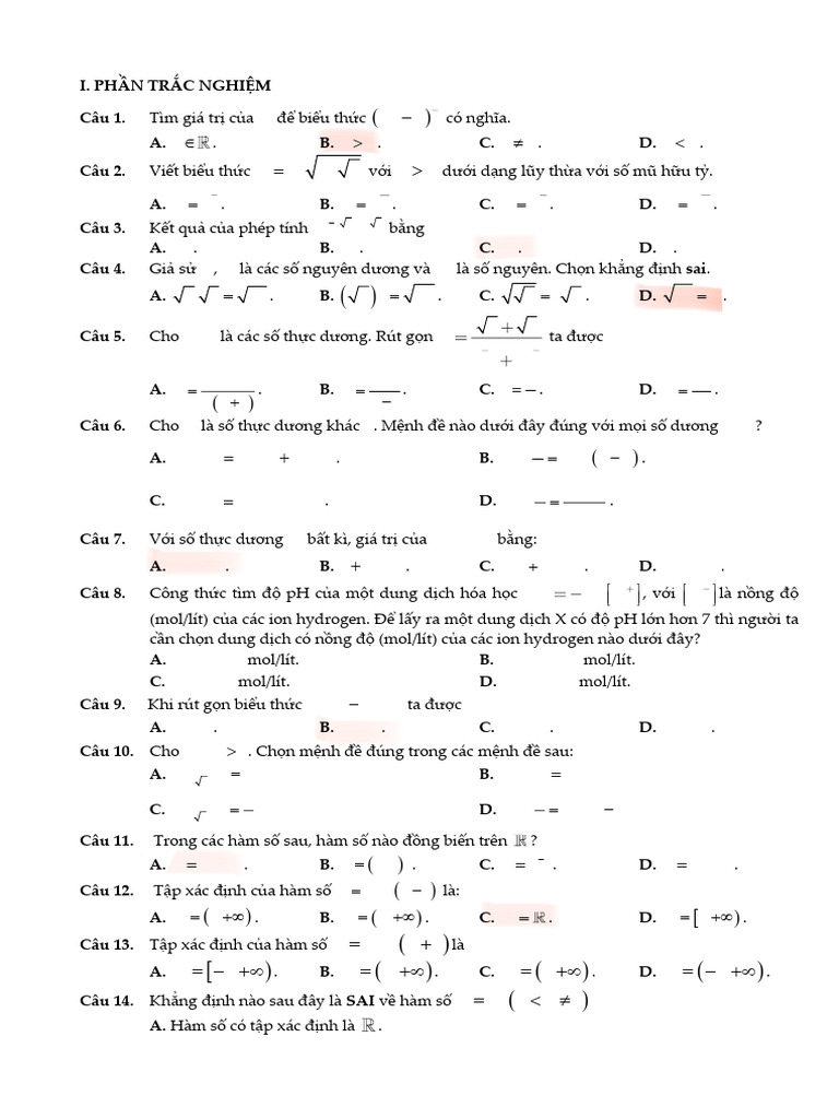 Ôn Tập Giữa Hkii | PDF
