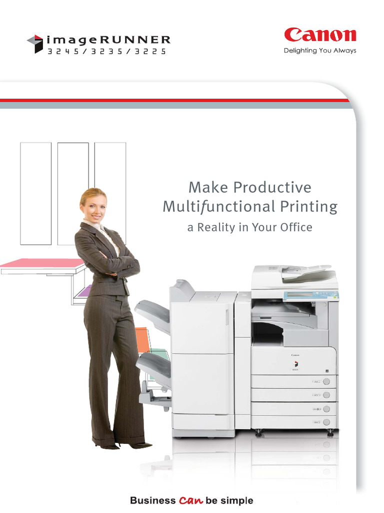 Canon Ir3245 3235 3225 Brochure | PDF | Image Scanner | Printer (Computing)