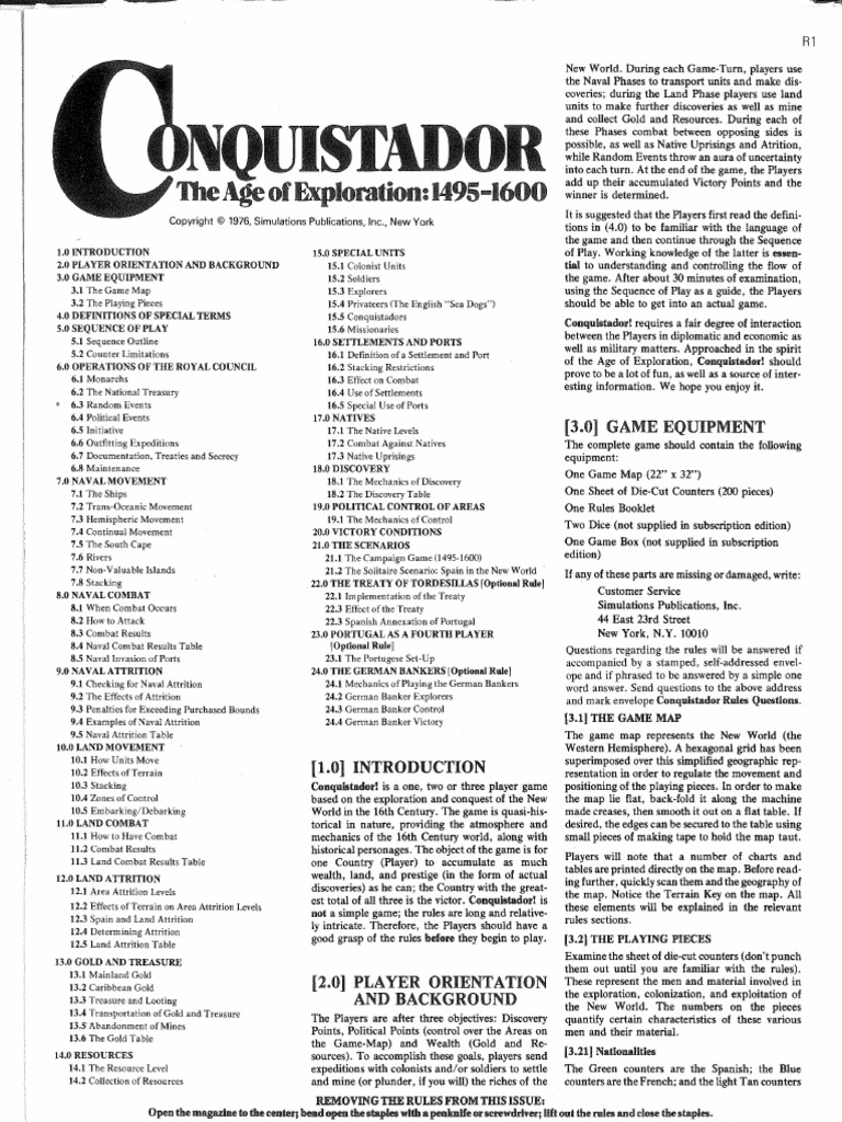 Conquistador | PDF