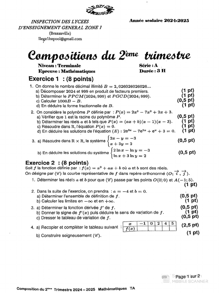 Compo A BZ 2025 | PDF