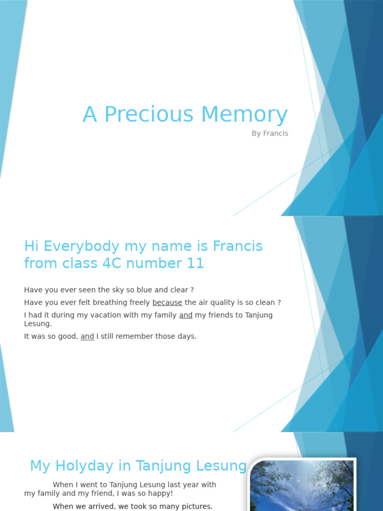 A Precious Memory | PDF