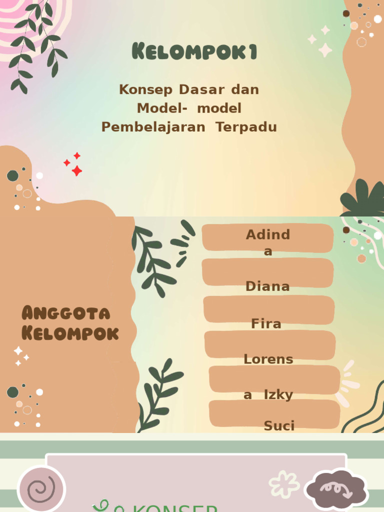 Modul 1 Konsep Dasar Dan Model Pembelajaran Terpadu | PDF
