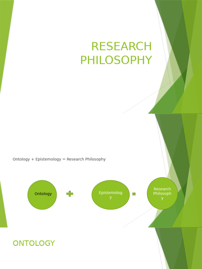 Research Philosophy | PDF