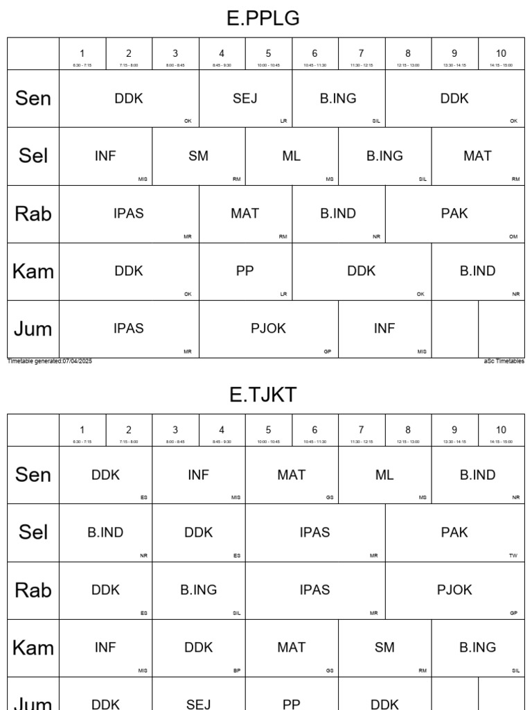 SEJ B.Ing DDK DDK: LR SIL OK OK | PDF