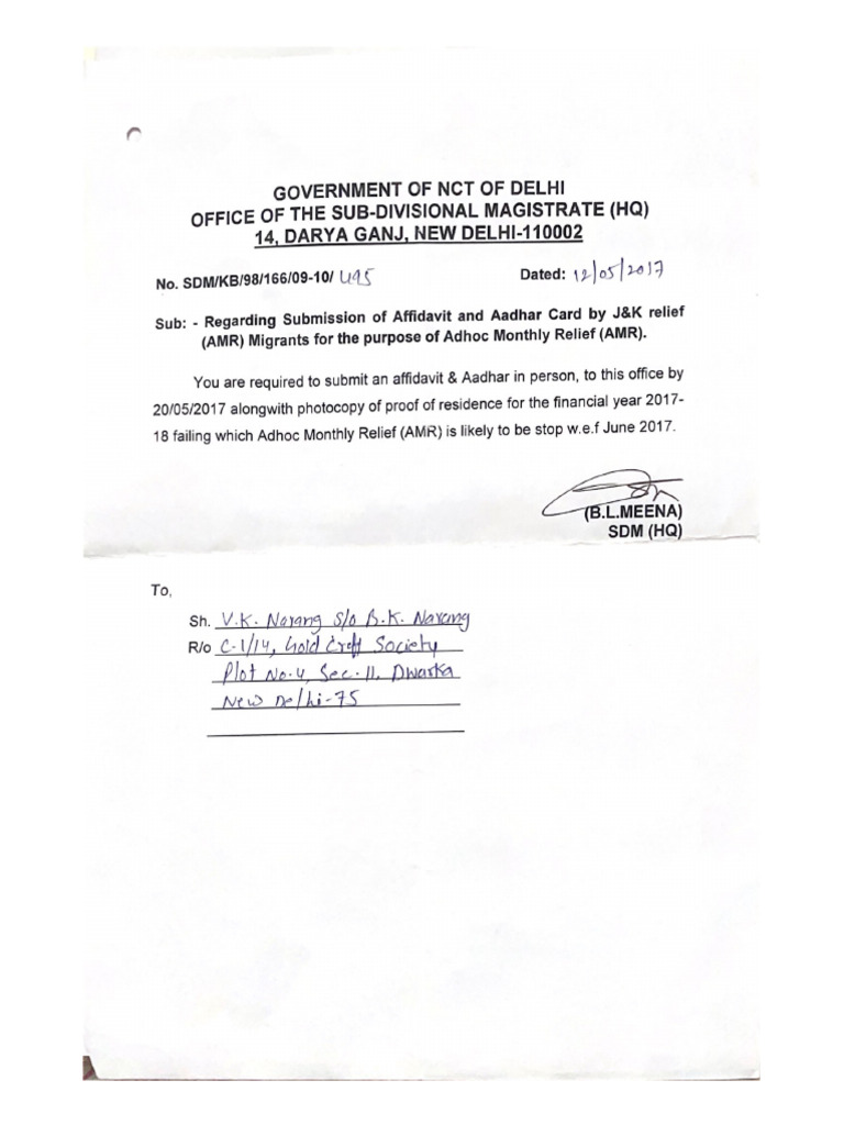Government of NCT of Delhi | PDF