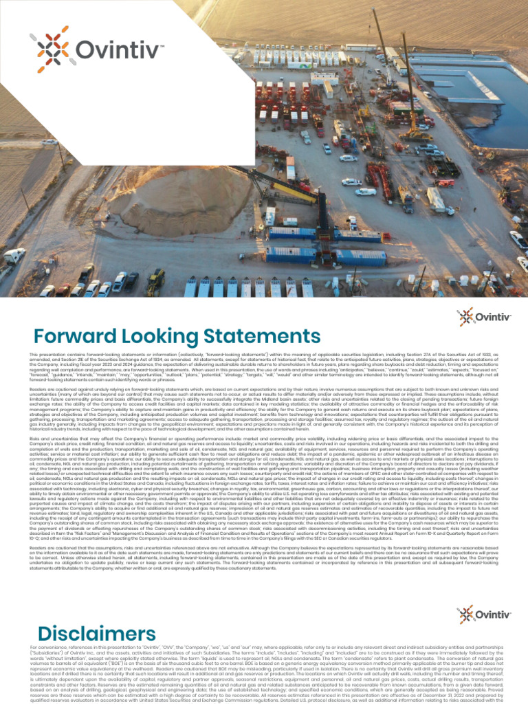 Ovintiv-2024 Trimulfrac Tour - VFinal - CISION | PDF | Natural Gas | Risk
