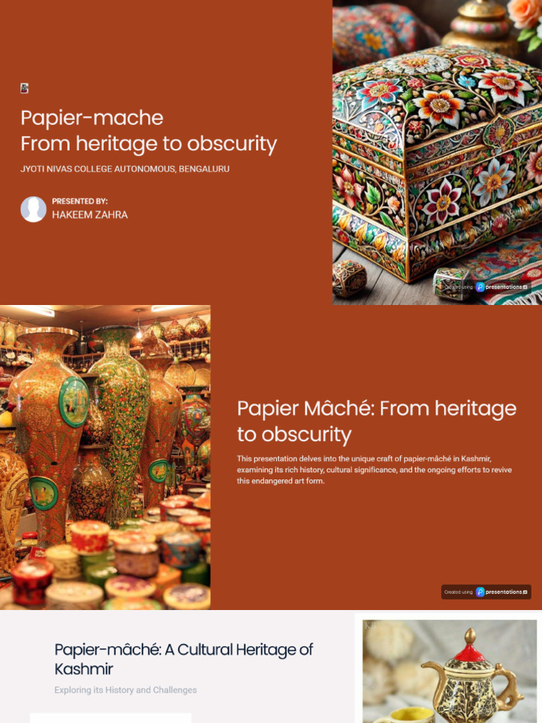 Papier Mache A Dying Kashmiri Art | PDF