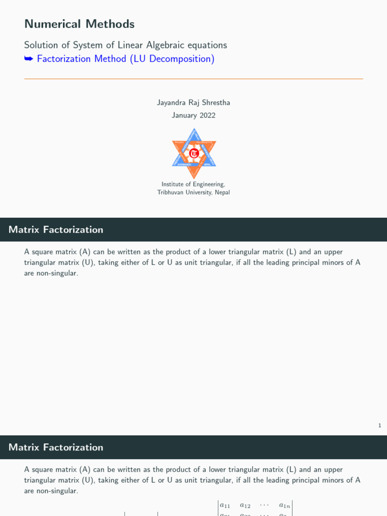 3 4-Factorization | PDF | Matrix (Mathematics) | Applied Mathematics