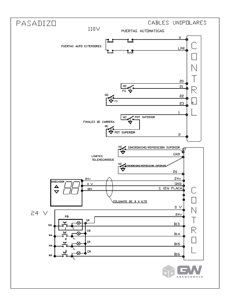 Plano Electrico Torre Victoria-PASADIZO CONTROL | PDF