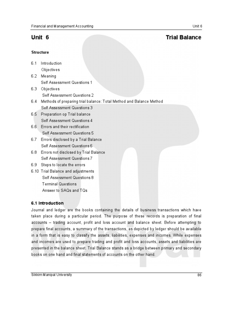 Understanding Trial Balance Basics | PDF | Debits And Credits | Expense