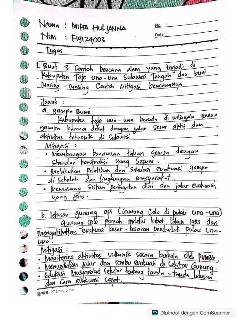 Mifta Huljanna f19124003 Mitigasi Bencana | PDF
