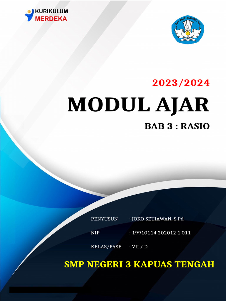 Modul Ajar Matematika Kls 7 Sem 1 - Bab III | PDF