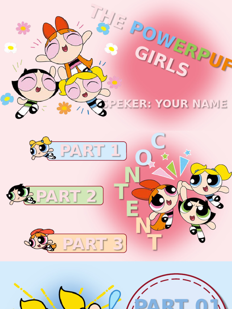 Powerpuff Girls Presentation Template | PDF