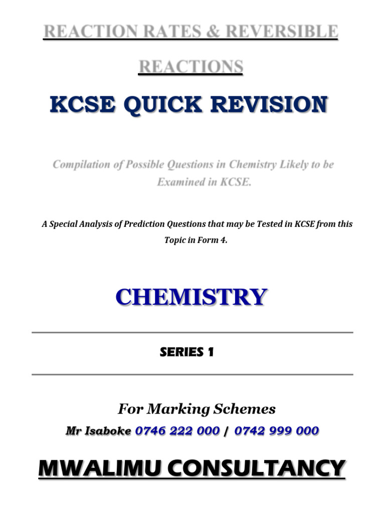 F4 Reaction Rates &reversible RXNS Q | PDF | Chemical Reactions | Acid