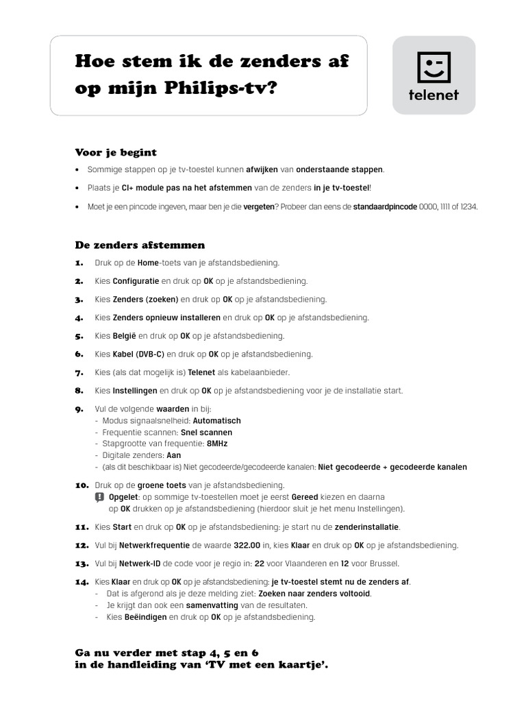 Zender S Zoeken Philips | PDF