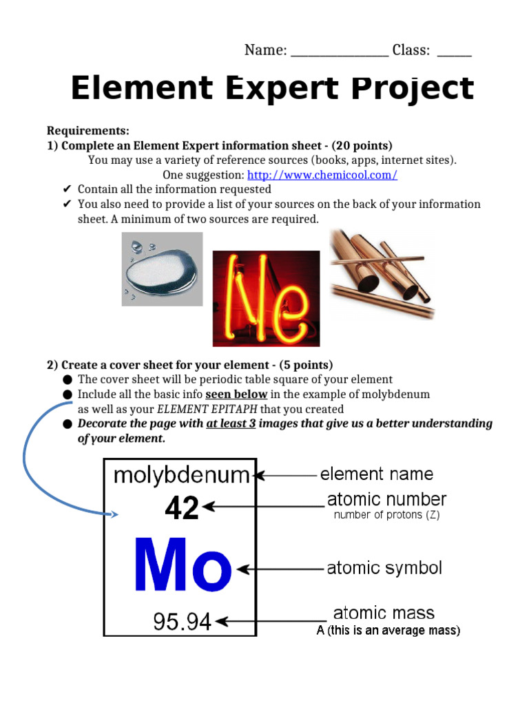Element Expert Project Cover Sheet | PDF