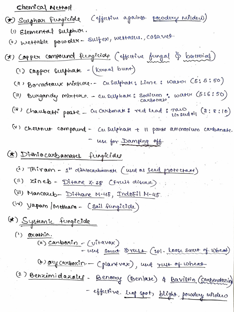 Fungicide Classification Overview | PDF