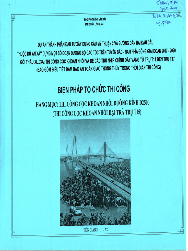 BPTC cọc đại trà trụ T15 | PDF