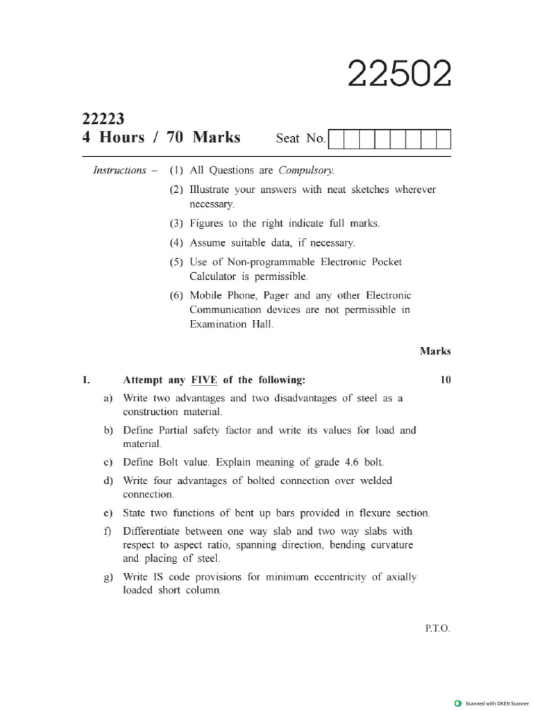 2023 Summer Question Paper (Msbte Study Resources) | PDF