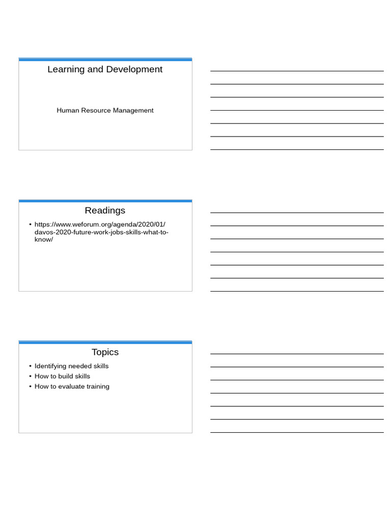 Skills Development in HR Management | PDF | Goal | Learning