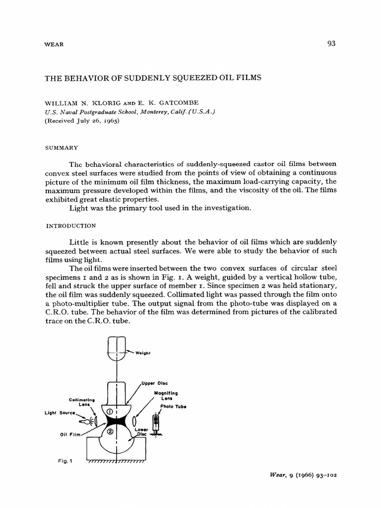 1 s2.0 004316486690127X Main | PDF | Viscosity | Force
