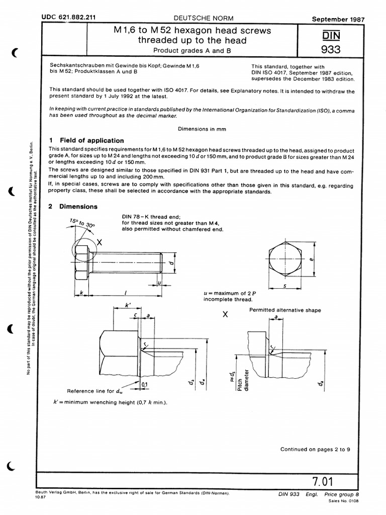 DIN933 | PDF