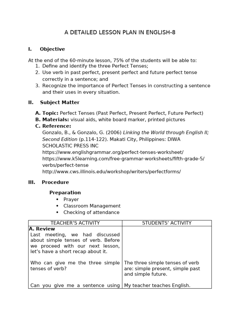 Tenses of Verb Not Final | PDF | Perfect (Grammar) | Grammatical Tense