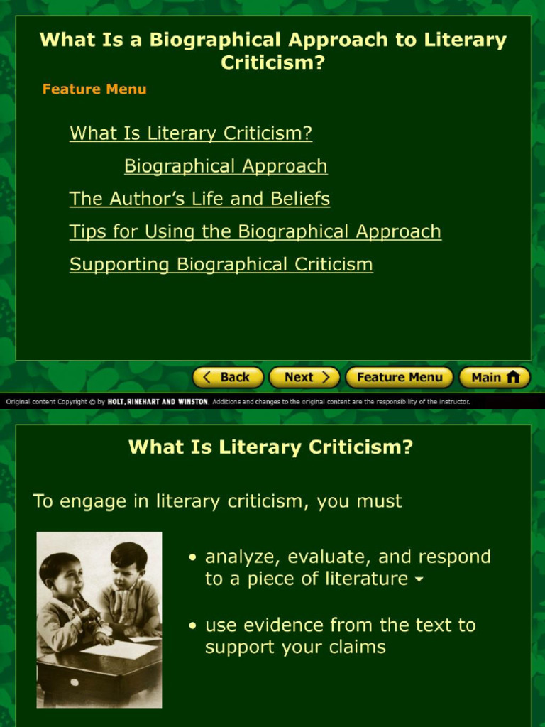 Biographical Criticism | PDF