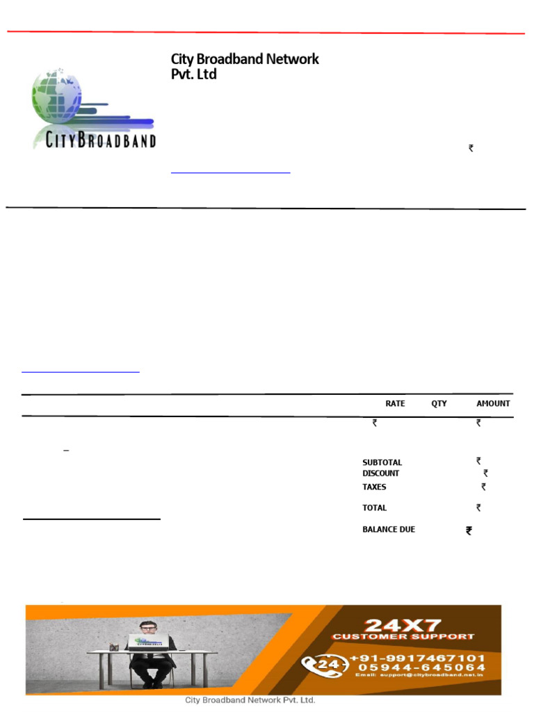 Broadband Bill May 2024 | PDF