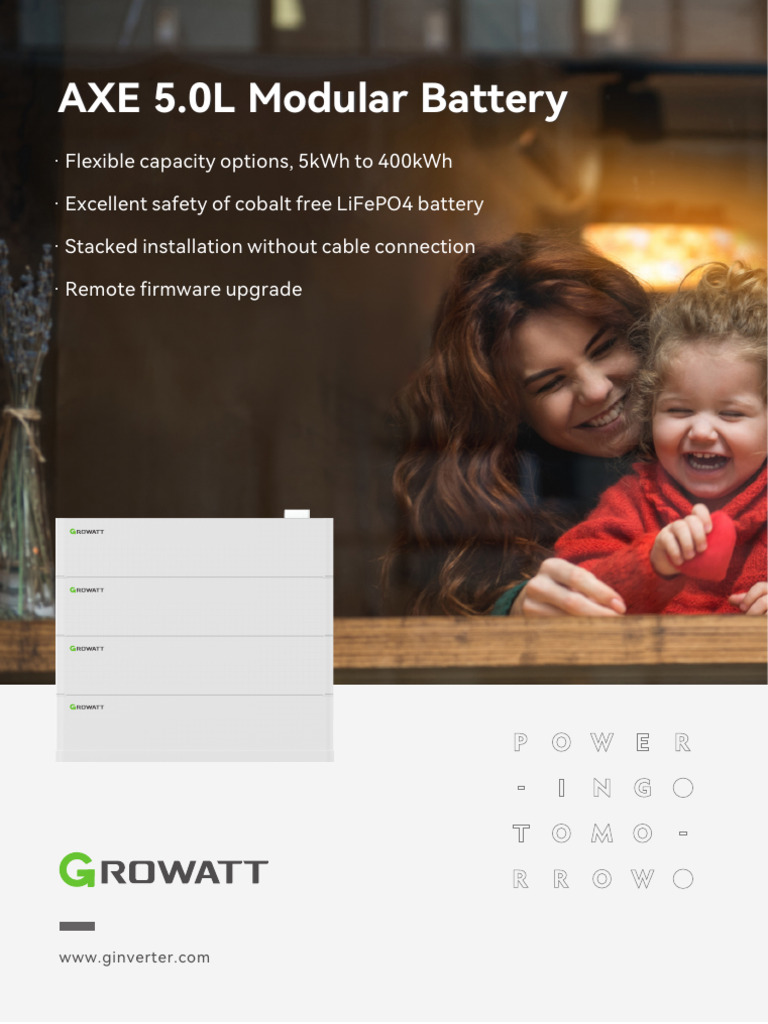 AXE 5.0L Modular Battery Datasheet en 202401 | PDF | Electricity ...