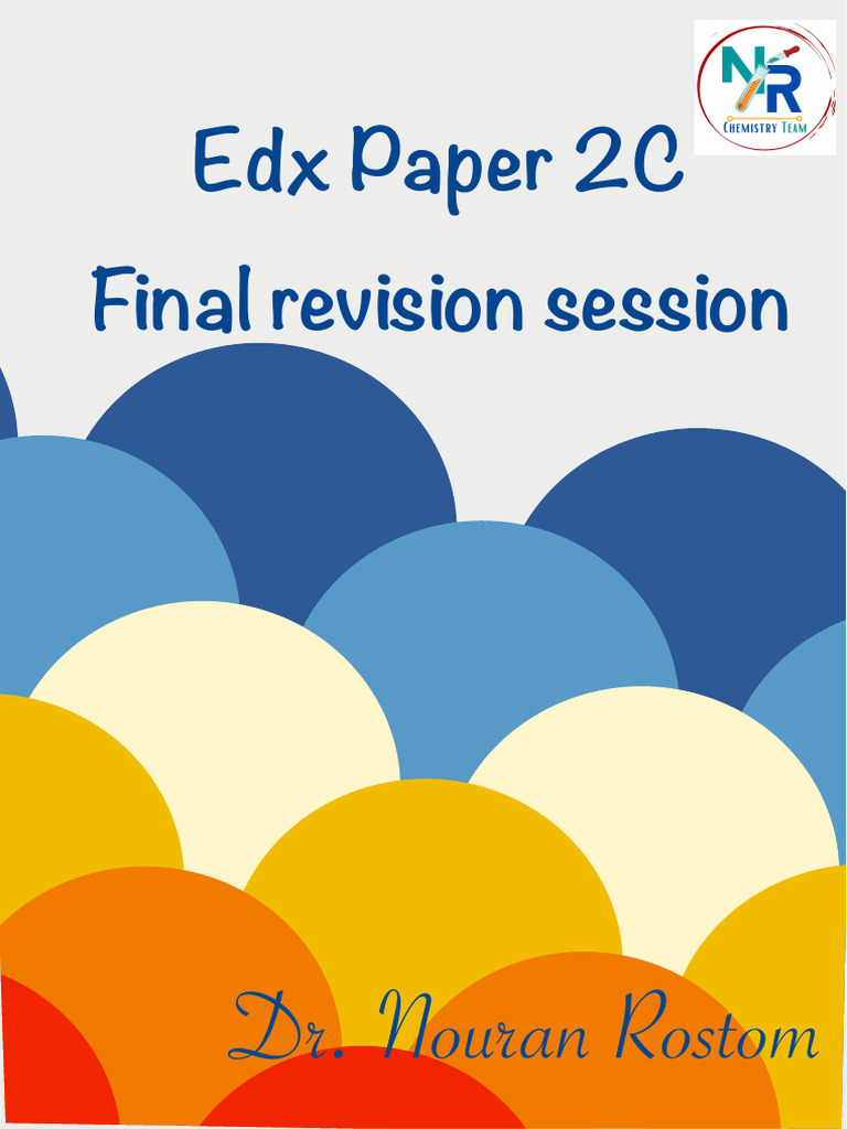 Edx 2c Final Revision Session | PDF | Ion | Anode