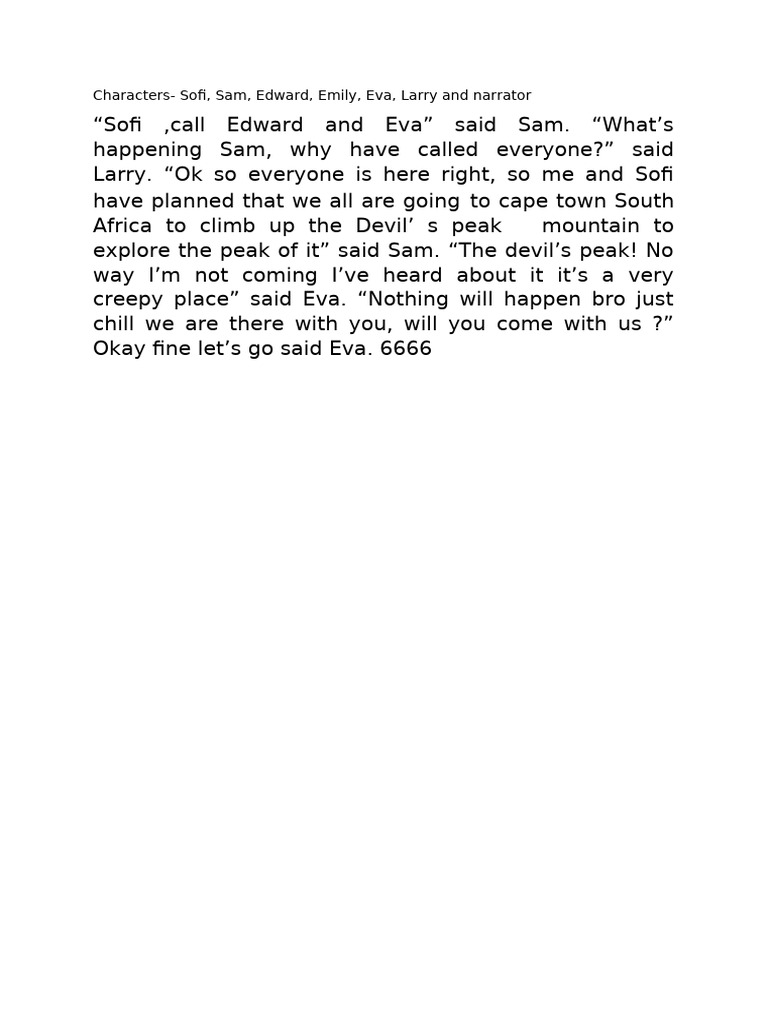 Characters | PDF