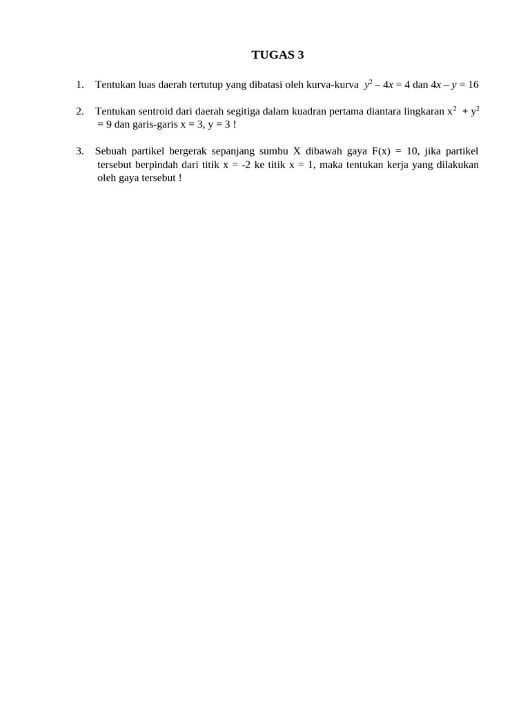 Tugas 3 Kalkulus 2 - New | PDF